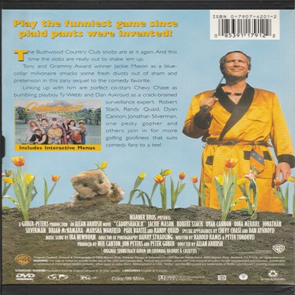 Warner Bros. | Media | Caddyshack 2 988 Comedy Starring Chevy Chase 1999 Standard Version Dvd ...